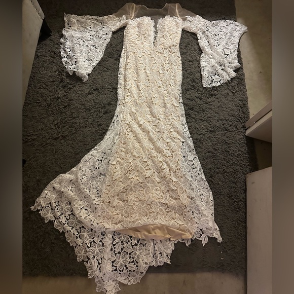 Dresses | Nwot Hoop Arm Wedding Dress | Poshmark